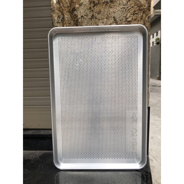 Mâm khay nướng bánh lỗ 40x60, khay nướng bánh có lỗ bằng nhôm 40x60x3c | Shopee Việt Nam