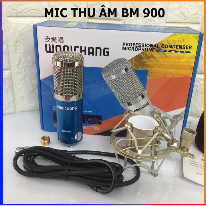 Combo Bộ míc thu âm BM900 và Sound Card V8 ,Dây live stream ,giá đỏ ...