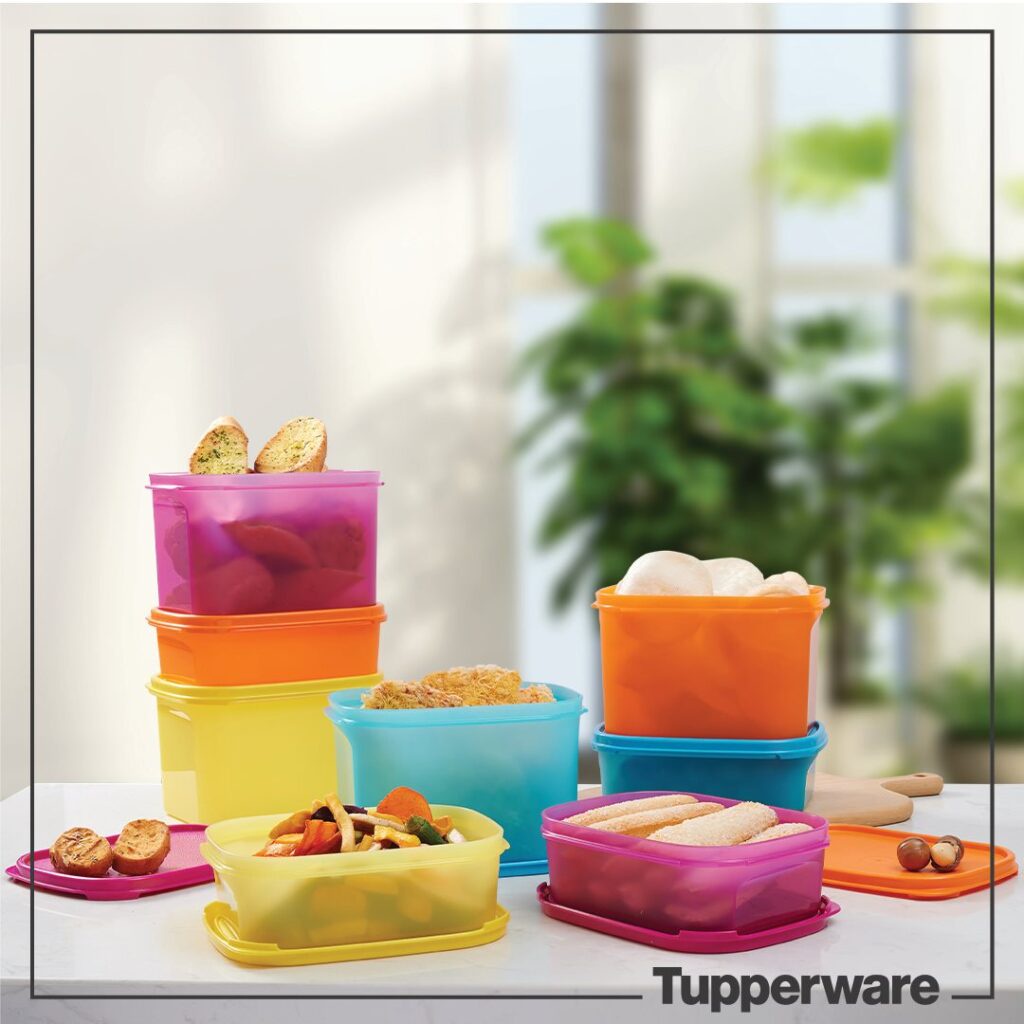 Bộ Hộp Colorful Rectangular (8 hộp) Tupperware | Shopee Việt Nam