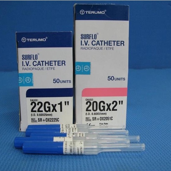 Kim luồn tĩnh mạch Terumo Nhật Bản 18G-20G-22G-24G (hộp 50c) | Shopee ...