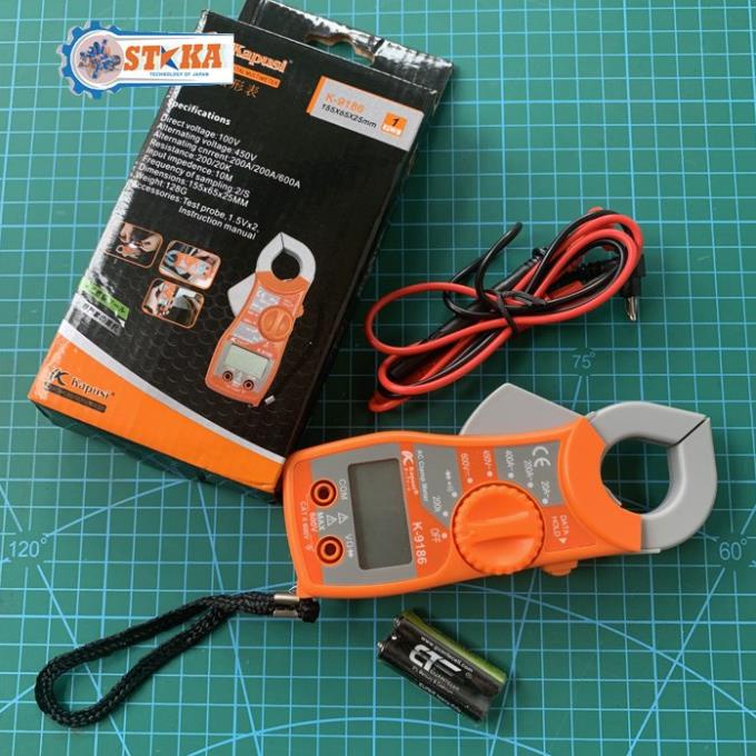Ampe Kìm Đo Dòng Điện Đa Năng AC/DC Kapusi - Đồ Hồ Vạn Năng Điện Tử Màn Hình LCD K-9187 | Shopee ...