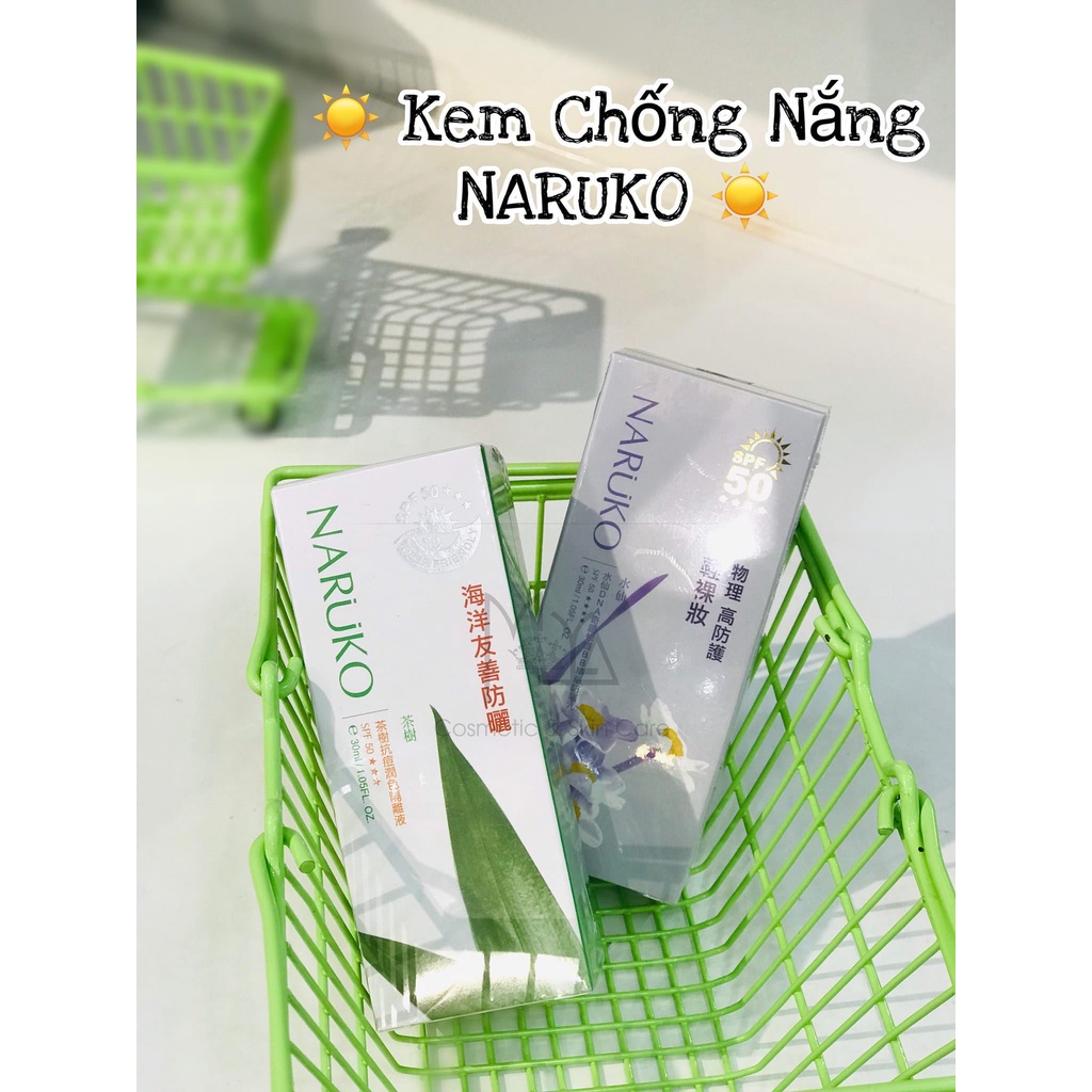 Kem Chống Nắng Naruko Tea Tree Anti-Acne Sunscreen SPF50+++ | Shopee ...