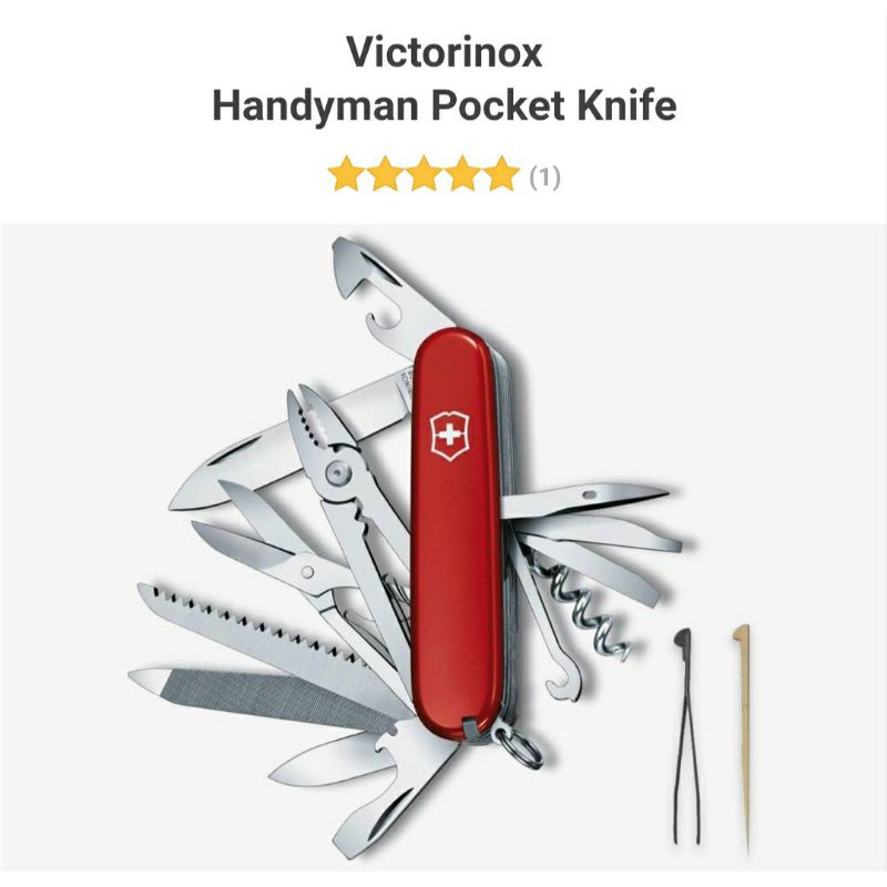 (CHÍNH HÃNG) DỤNG CỤ VICTORINOX 91MM HANDYMAN-FULLBOX | Shopee Việt Nam