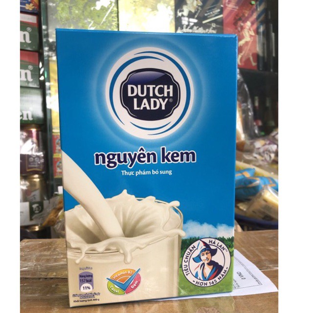 Sữa bột Dutch Lady nguyên kem 400g[Mẫu Mới] | Shopee Việt Nam