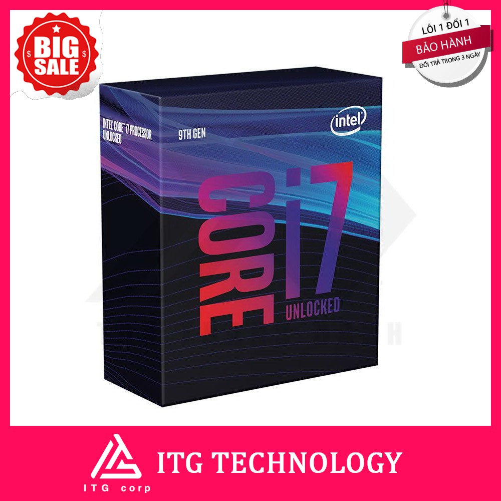 CPU Intel Core i7-9700F (3.0GHz turbo up to 4.7Ghz, 8 nhân 8 luồng ...