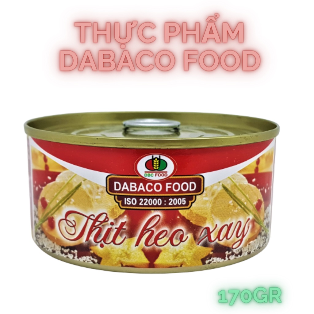 Thịt heo xay hộp 170gr tiện lợi ăn liền đảm bảo dinh dưỡng (Dabaco Food ...