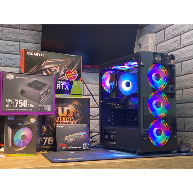 Thùng CPU Chuyên Đồ Hoạ Nặng /Ryzen 7 3700x/Ram 32GB/SSD Nvme 256GB/VGA ...