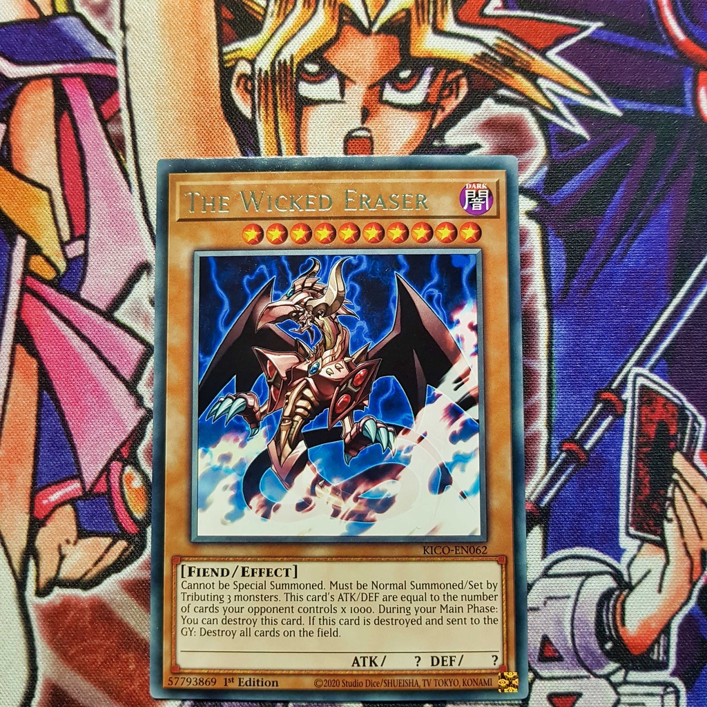Thẻ bài Yugioh chính hãng | The Wicked Eraser | KICO Rare | Shopee Việt Nam