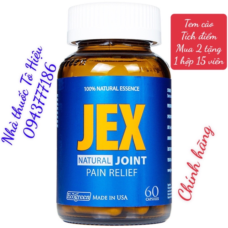 Jex Natural Joint Pain Relief / Jex Max - chai 60 viên | Shopee Việt Nam