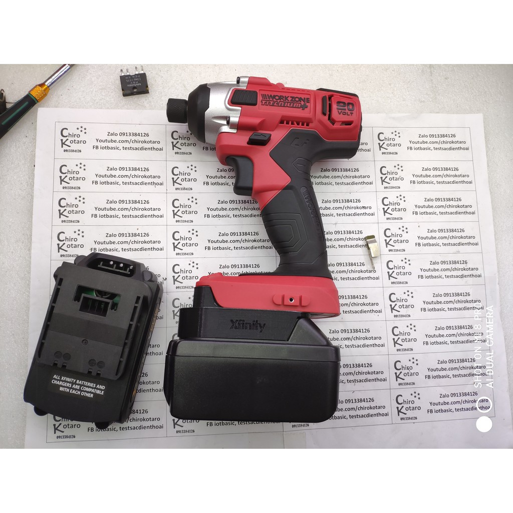 [in 3D] Bắt Ốc] Đế chuyển chân khoan, vit WorkZone Titanium Xfinity ...