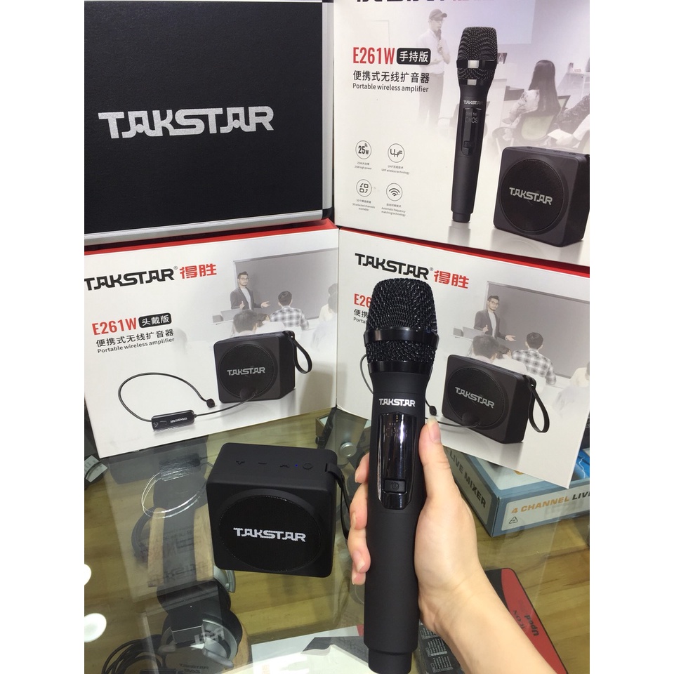 Máy trợ giảng không dây TAKSTAR E261W, khoảng cách truyền 40M, công suất cao 25W [Bản Míc cầm ...
