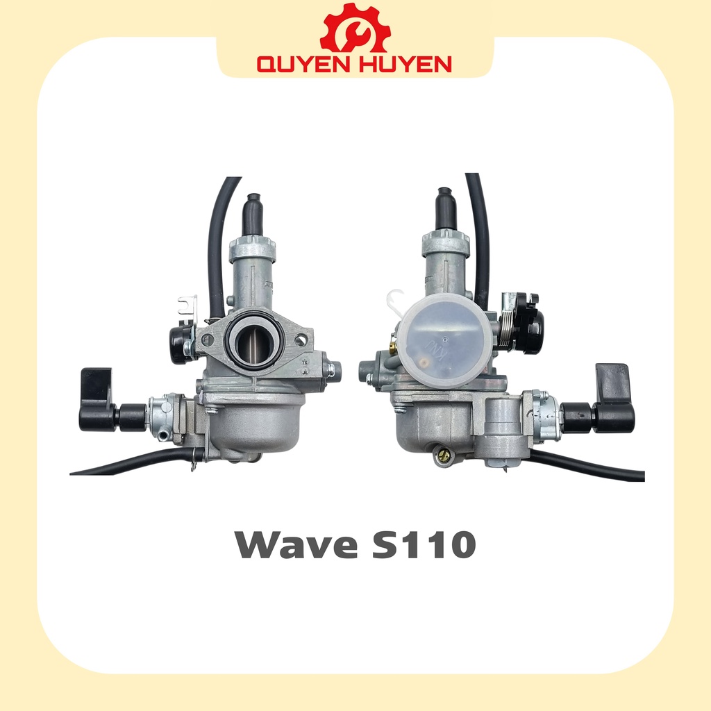 Bộ chế hoà khí xe Wave Rs/100, Wave S110, Alpha 110 - Bình xăng con xe ...