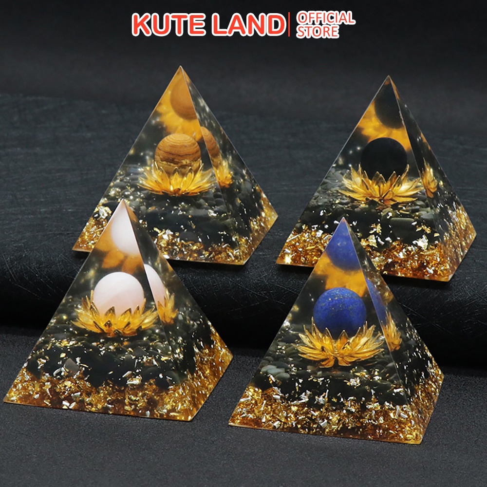 Đá Thanh Tẩy Kim Tự Tháp Chakra 6 Cm Hoa Sen Và Cầu Phong Thủy Chakela ...