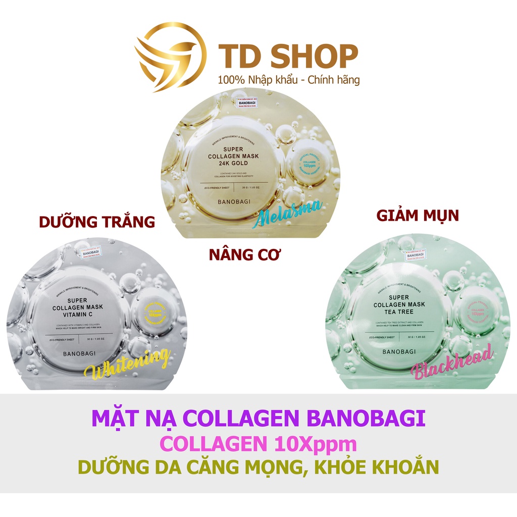 Mặt Nạ Dưỡng Da Banobagi Super Collagen Jelly Mask 2020 30ml | Shopee ...