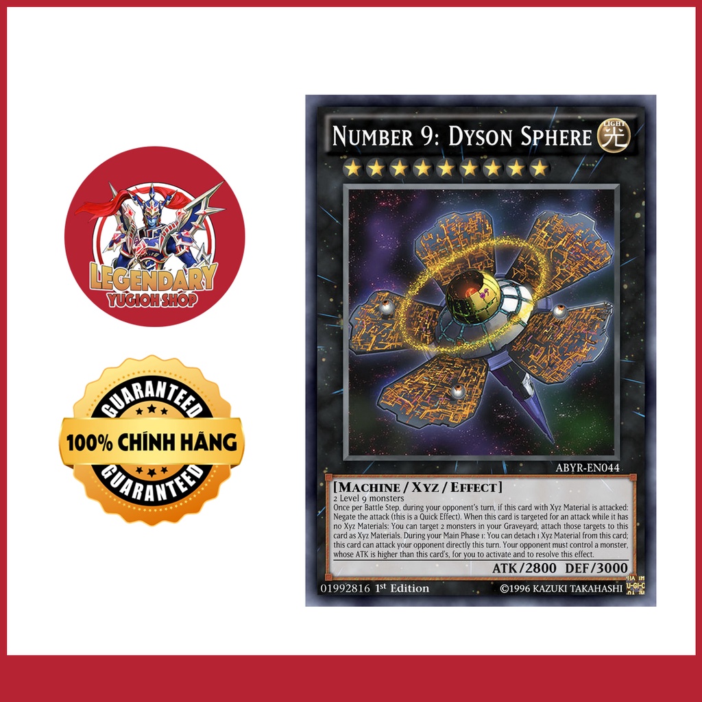 [Thẻ Bài Yugioh Chính Hãng] Number 9: Dyson Sphere | Shopee Việt Nam