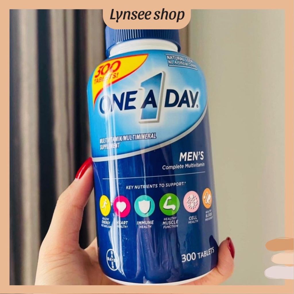 Viên uống One A Day Men's Complete Multivitamin bổ sung sức khỏe dành ...