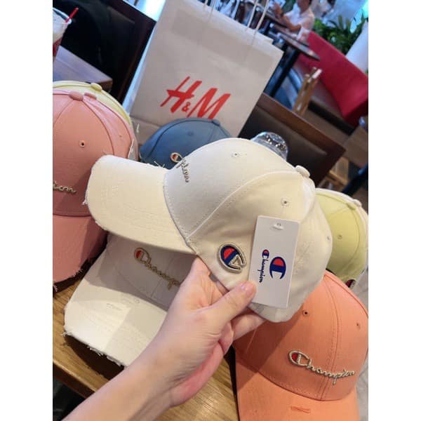 Mũ lưỡi trai rách ️ Nón thêu chữ CHAMPION phong cách Ulzzang form ...