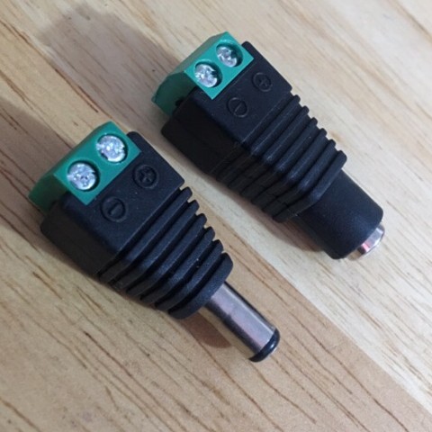 Bộ Jack nguồn, giắc sạc đực - cái chế pin sạc máy bắn vít, máy khoan DC ...