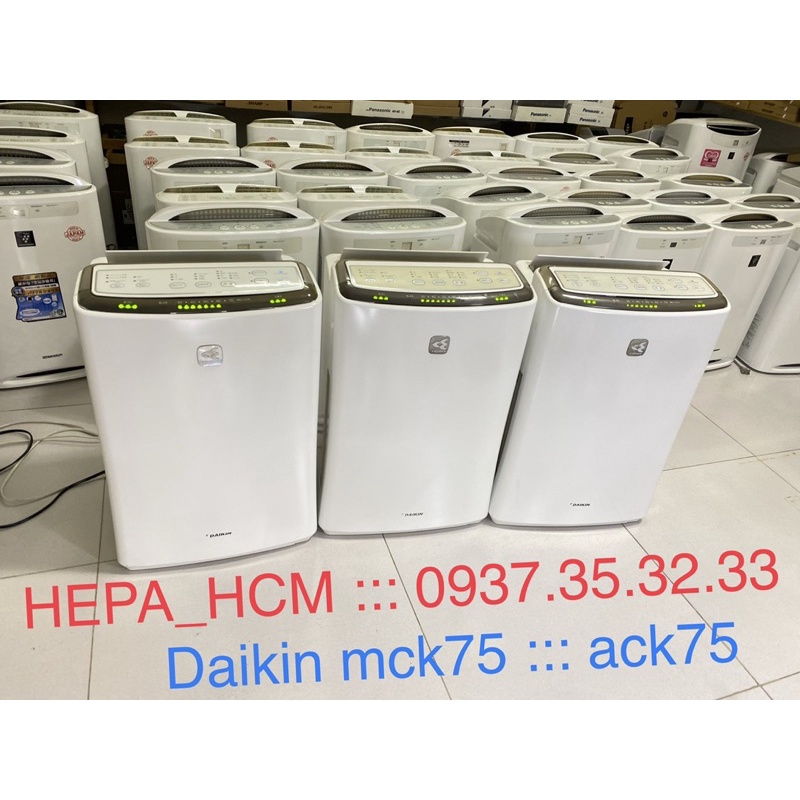 Daikin ack75 , mck75 lọc không khí + bù ẩm csuat lọc 46m2 đổ lại ...