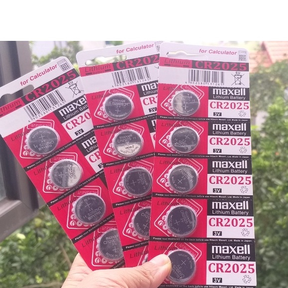 5 viên Pin CR2025 maxcell Lithium 3V | Shopee Việt Nam
