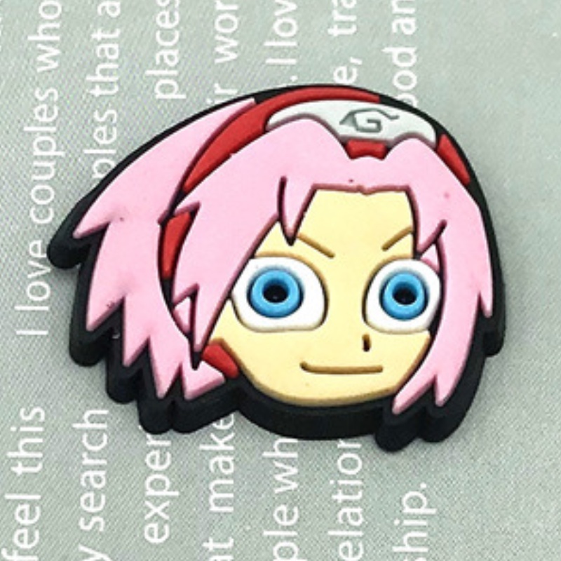 Dễ thương sakura crocs jibbitz anime shoe charms kakashi jibits charm ...