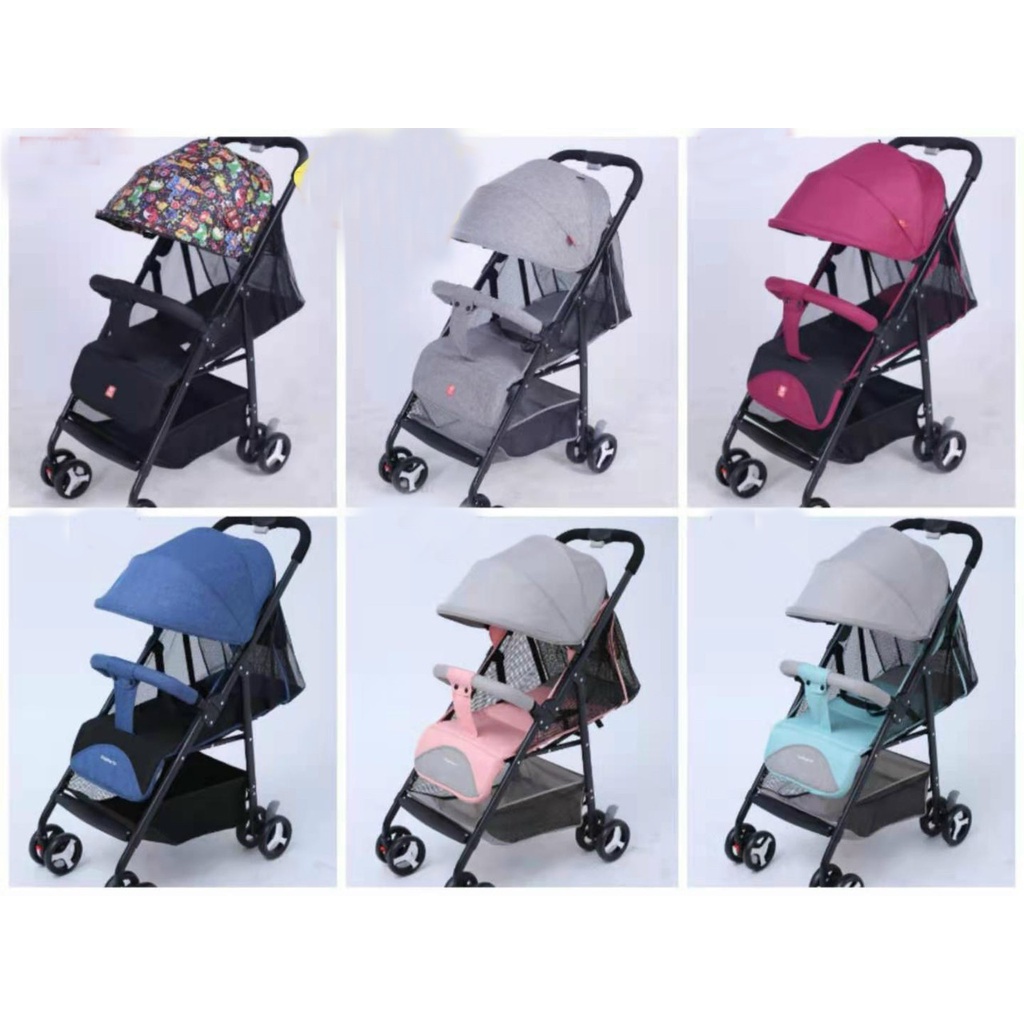 Xe đẩy trẻ em cao cấp, xe đẩy gấp gọn, chịu lực cao bánh xe điều hướng ...