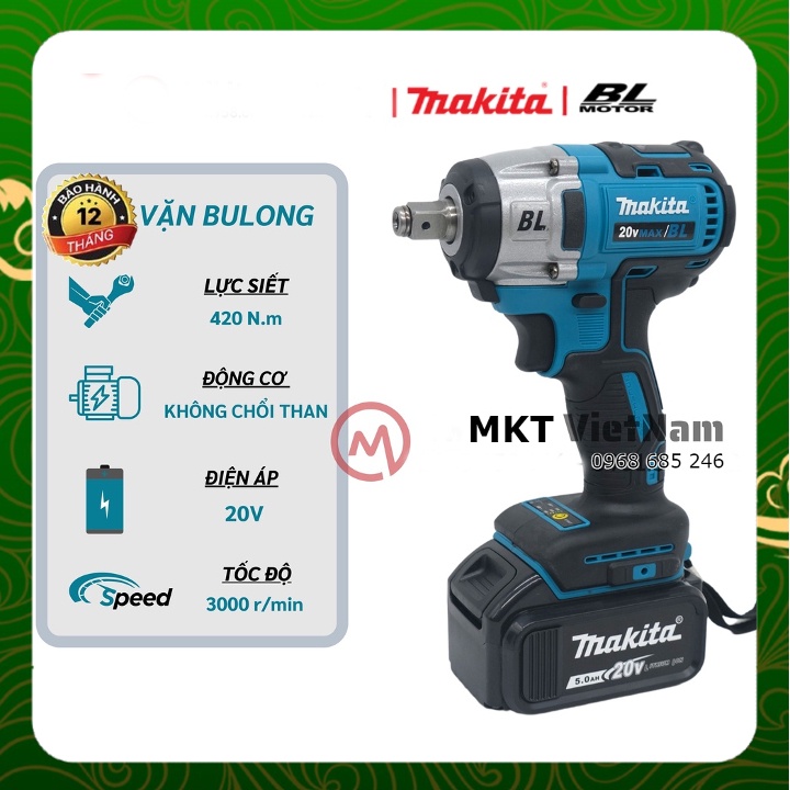 Máy Siết Bulong Makita 20V - Động cơ không chổi than . | Shopee Việt Nam