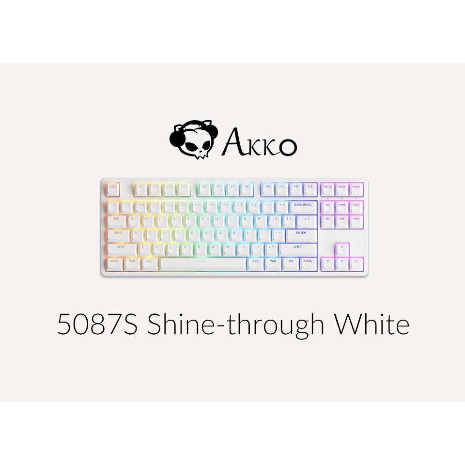 Bàn phím cơ AKKO 5087 RGB ASA (Foam tiêu âm / Hotswap / AKKO CS Jelly ...