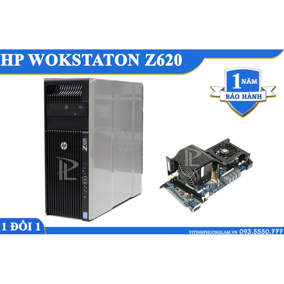 MÁY TRẠM HP WOKSTATION Z620, HỖ TRỢ 2 CPU XEON E5 - V2 / RAM ECC DDR3. | Shopee Việt Nam