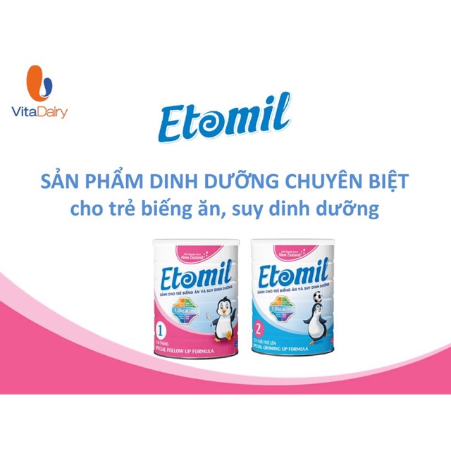[RẺ VÔ ĐỊCH] Sữa dinh dưỡng tăng cân ETOMIL VITADAIRY - 900g | Shopee ...