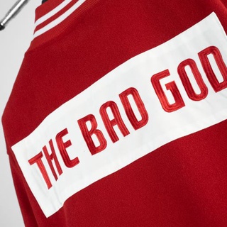 Áo khoác bomber varsity jacket The Bad God Signature - Đỏ | Shopee Việt Nam