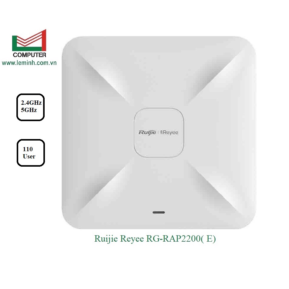 Router WiFi AP Ốp trần Ruijie Reyee RG-RAP2200(E) Chính hãng băng tần 2 ...
