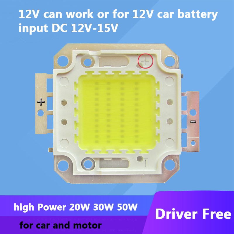 Đèn LED Diode DC 12V - 15V 10W 20W 30W 50W SMD Cho Xe Hơi 12V | Shopee Việt Nam