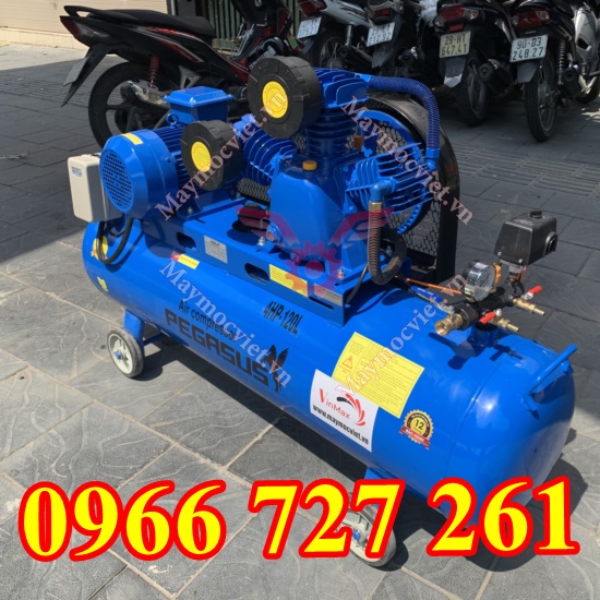 Máy Nén khí dây đai Pegasus TM-V-0.36/8-120L (380V) 4Hp, 120 Lít, Áp 8 | Shopee Việt Nam