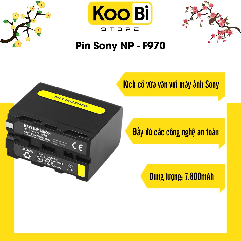 Pin sạc – NP-F970 – Nitecore – Pin thay thế cho Sony NP-F970 | Shopee ...