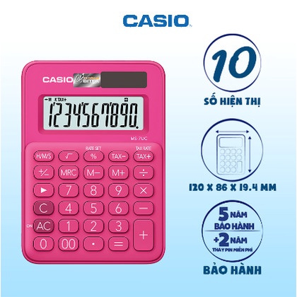 Máy Tính Casio MS-20UC-BU Nhiều Màu | Shopee Việt Nam