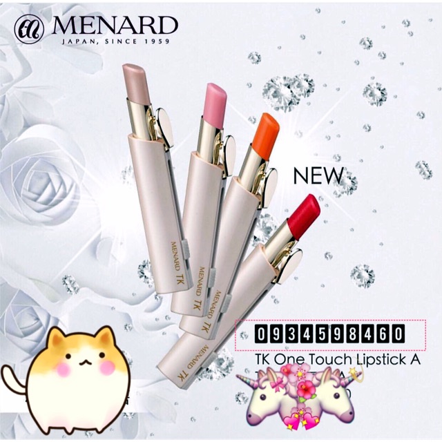 SON GIÓ Menard TK One Touch Lipstick A | Shopee Việt Nam