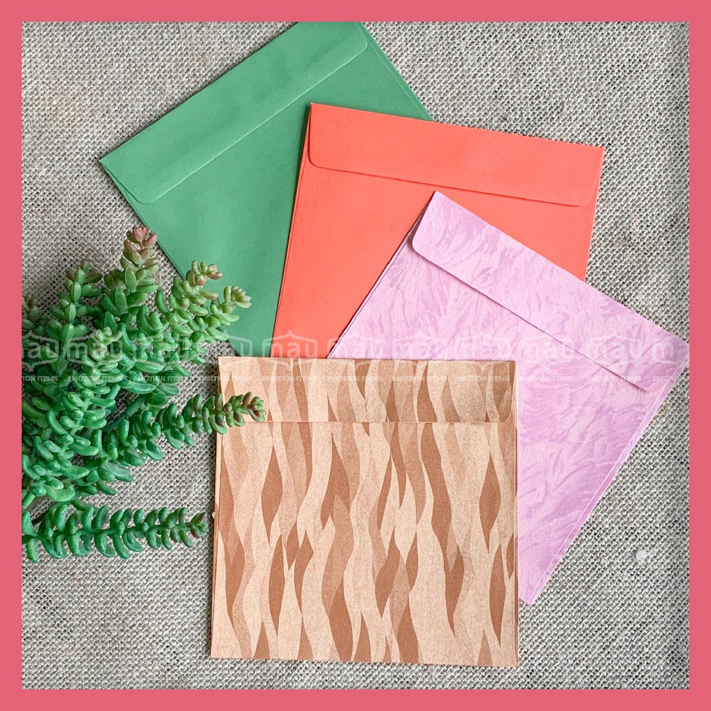 Phong bì 16*16cm giấy mỹ thuật Zentino Italia (set 10c) bao thư, bao ...