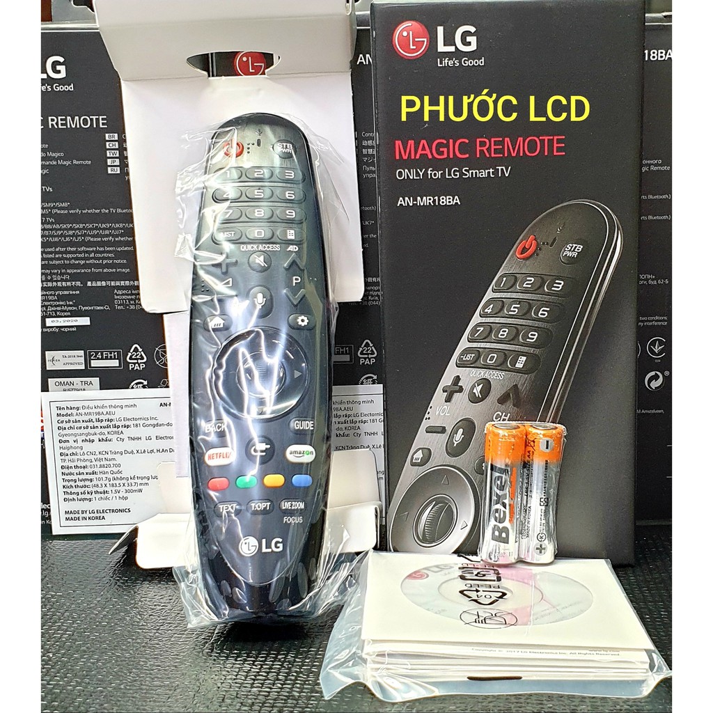 REMOTE LG 2018 (ĐIỀU KHIỂN CHUỘT BAY) LG MR18BA CHÍNH HÃNG | Shopee Việt Nam