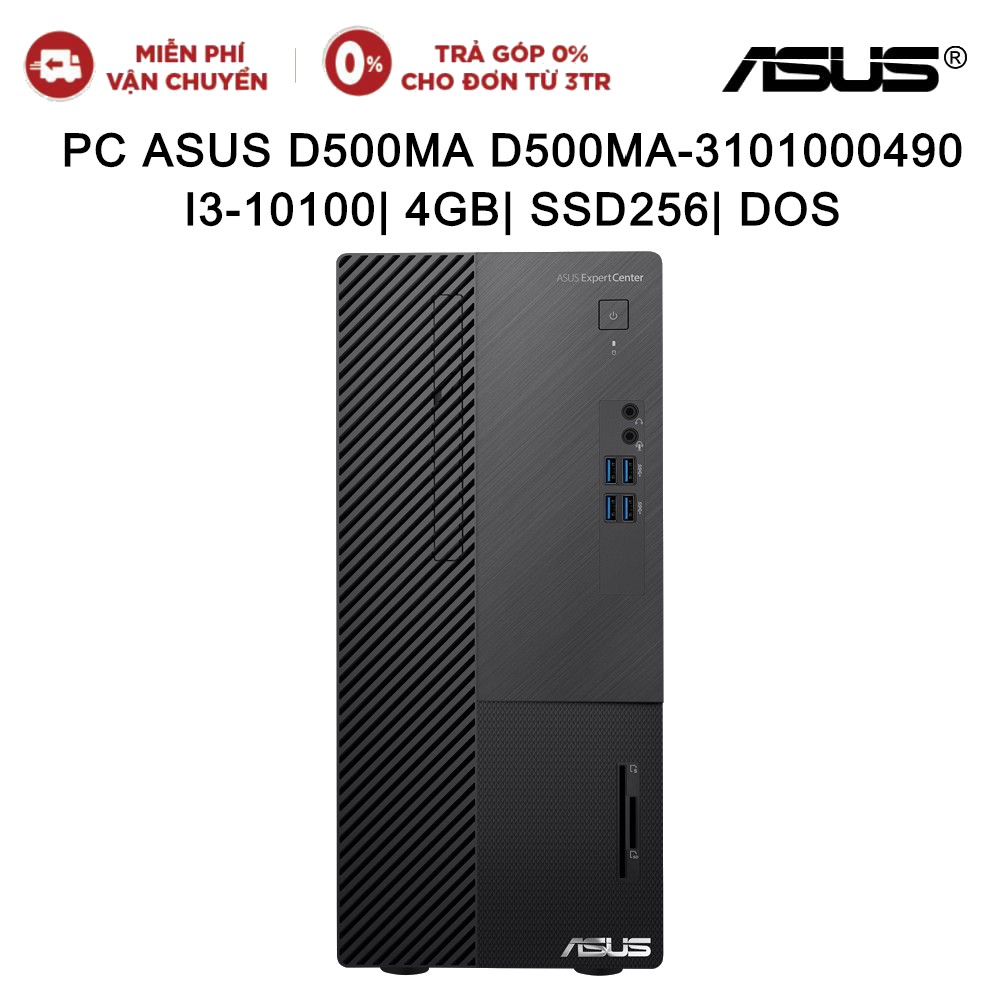 Máy tính để bàn PC Asus D500MA D500MA-3101000490 i3-10100| 4Gb| SSD256 ...