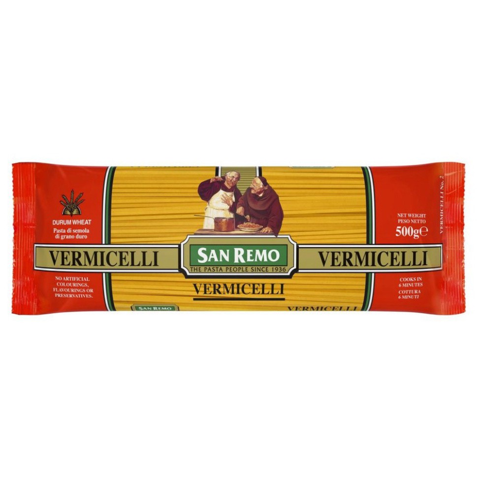 Mì Spaghetti San Remo Số 5 sợi tròn gói 500g - San Remo Spaghetti Pasta ...