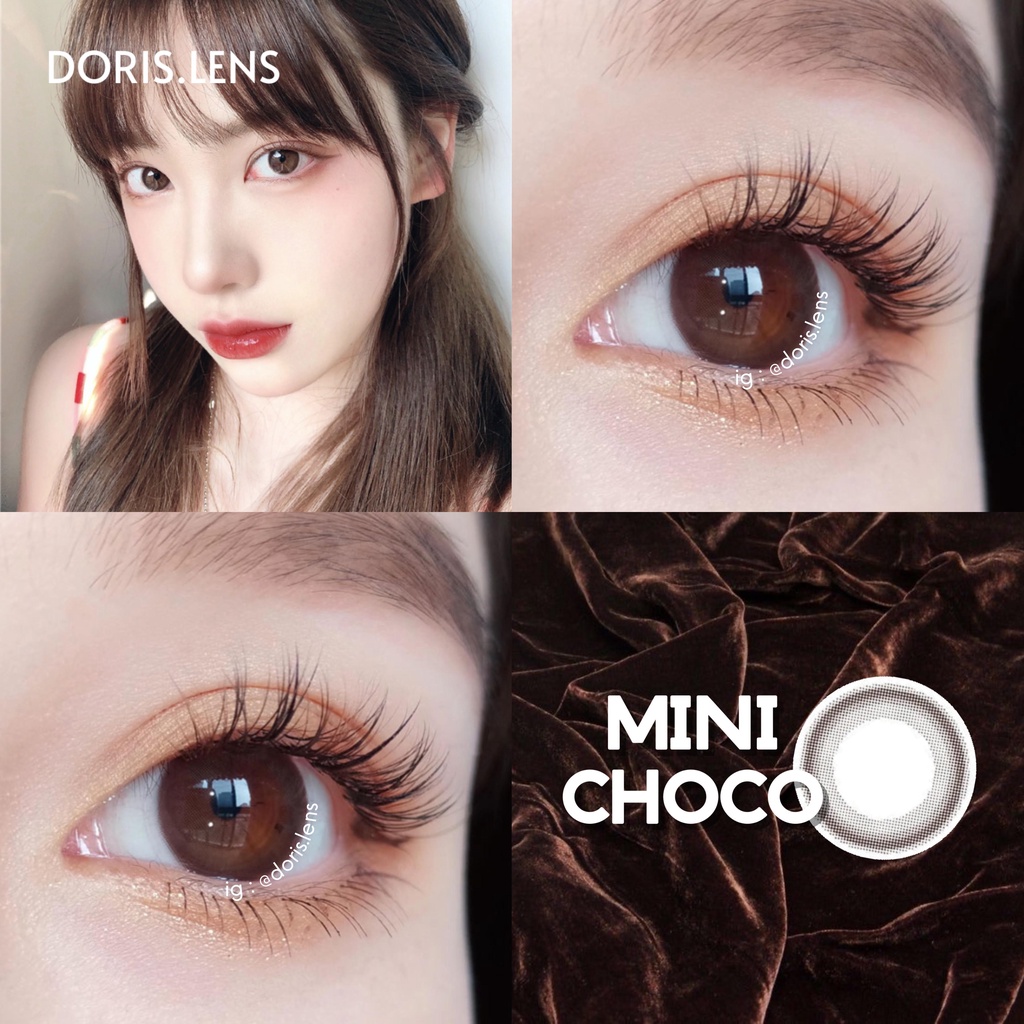 Kính Áp Tròng DORIS.LENS - MINI CHOCO Nâu Giãn Nhẹ 14.0mm Lens Mắt Nâu ...