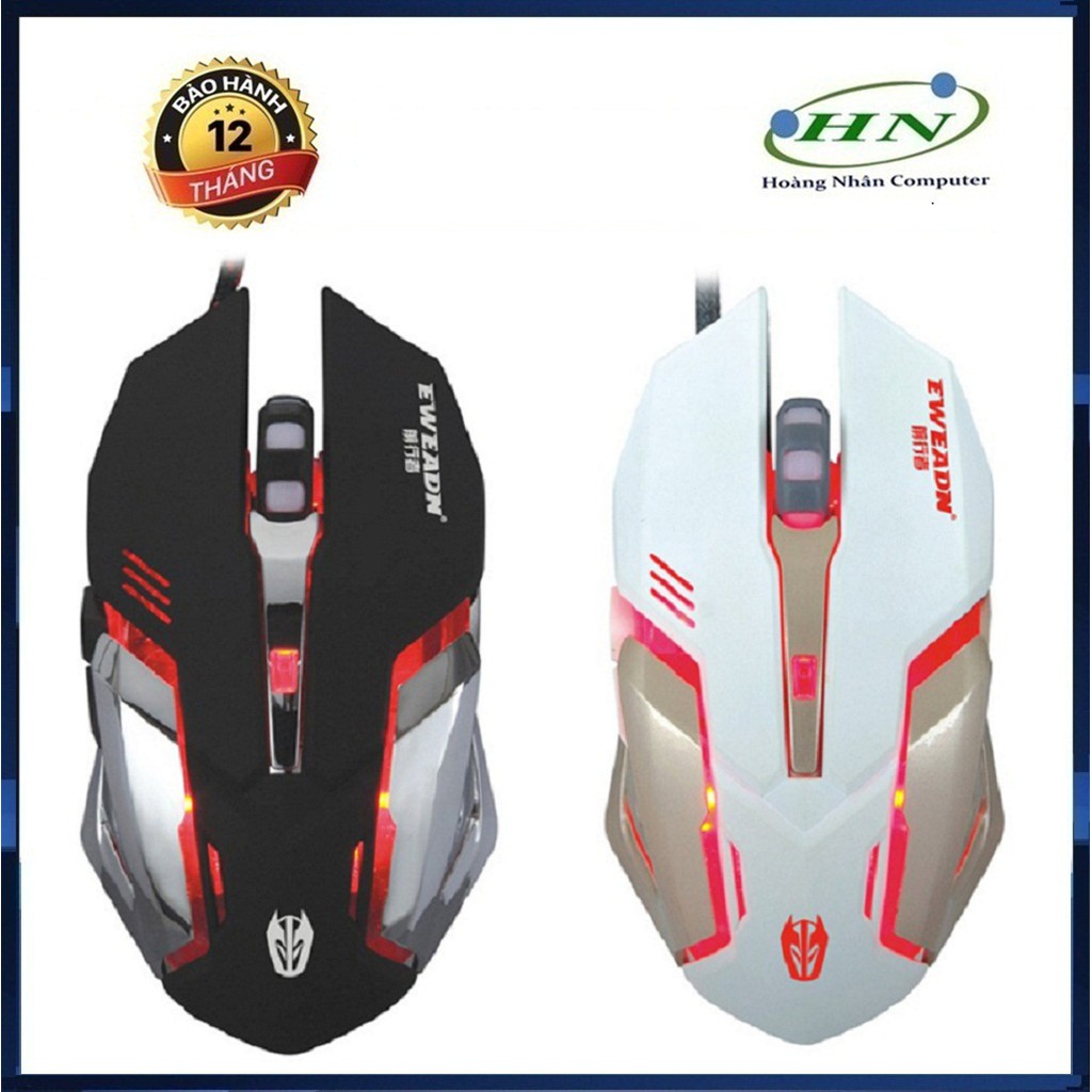 Chuột game 6D dây dù-LED 7 màu EWEADN T02 Wired 2400DPI | Shopee Việt Nam