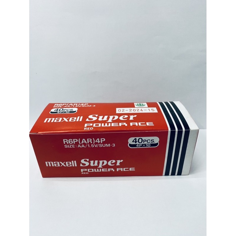 Hộp 40 viên pin tiểu Maxell AA Power ACE R6P(AR) Red | Shopee Việt Nam