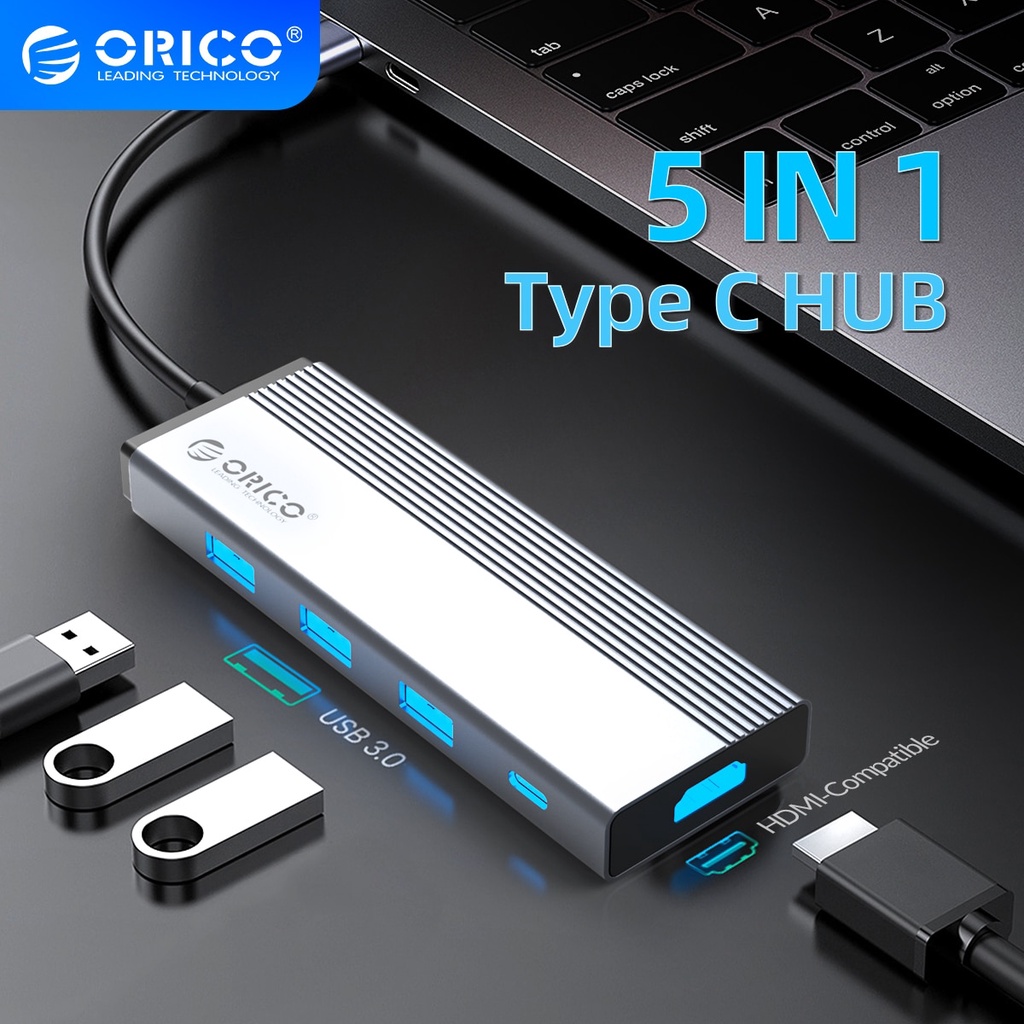 Thiết bị chuyển đổi Type C sang LAN RJ95 HDMI USB 3.0 Đọc Thẻ Nhớ ...