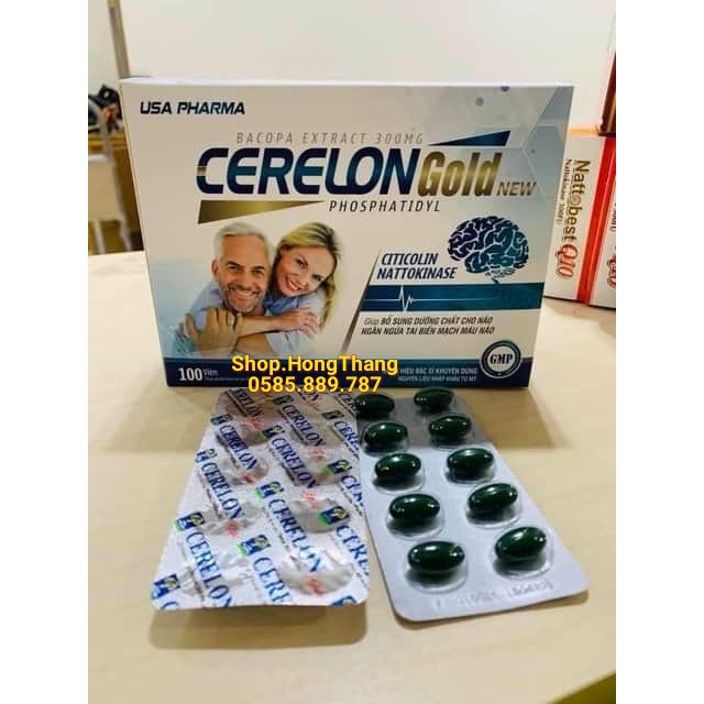 Cerelon gold Giúp bổ sung dưỡng chất cho não hiệu quả viên uống hoạt ...