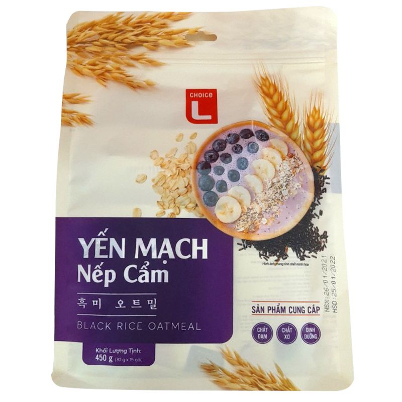 Yến Mạch Nếp Cẩm Choice L Túi 450G (15 Gói x 30G) | Shopee Việt Nam
