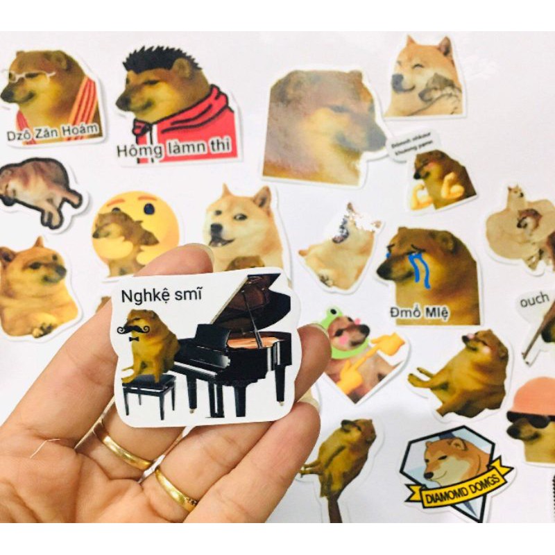 sticker cheems meme (combo 10-50 cái) | Shopee Việt Nam