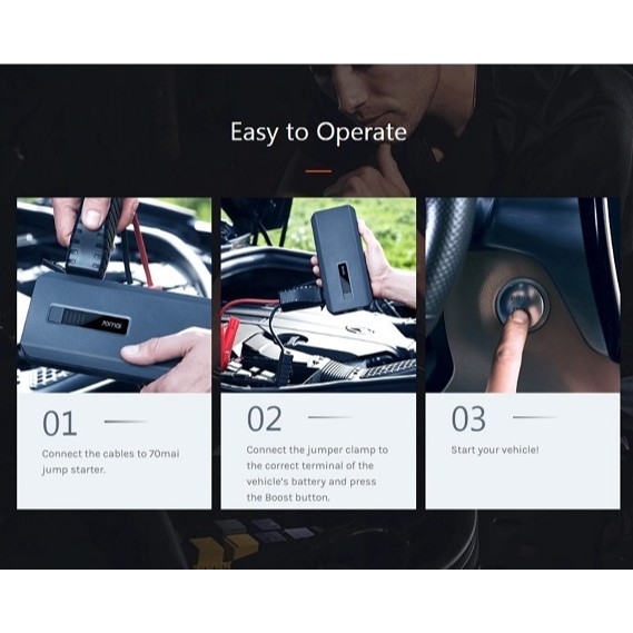 Bộ kích nổ ô tô 70mai MIDRIVE PS06 XIAOMI đa năng pin 18000 mAh | Shopee Việt Nam