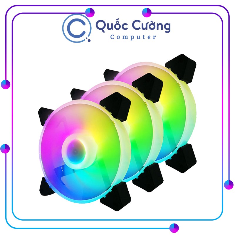 [CHÍNH HÃNG] Bộ Kit 3 Fan Led RGB + Hub VSP V209B | Shopee Việt Nam